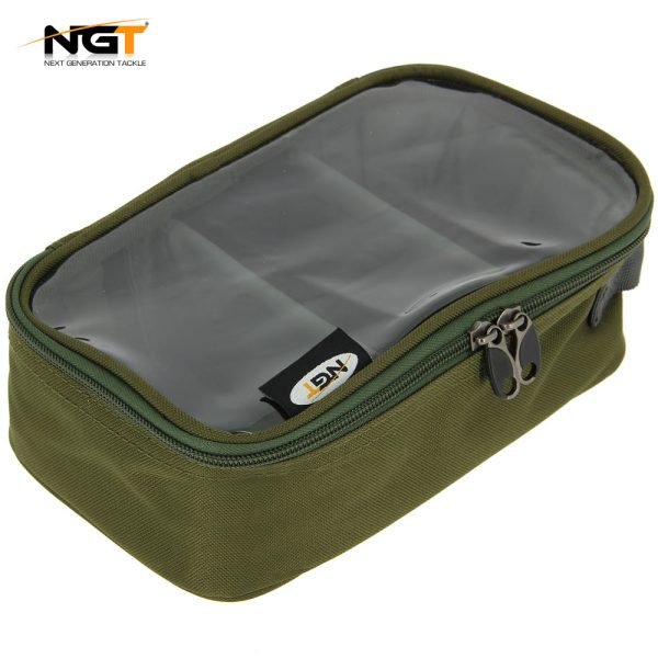 NGT Torbica Lead Bag – 3 Compartment Clear Top