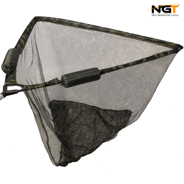 NGT Obruč 42″ Camo Specimen Net with Dual Net Float System and Metal ‘V’ Block