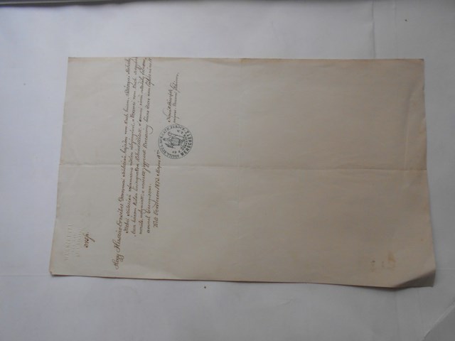 Dokument , Vršac, mađarski 1873