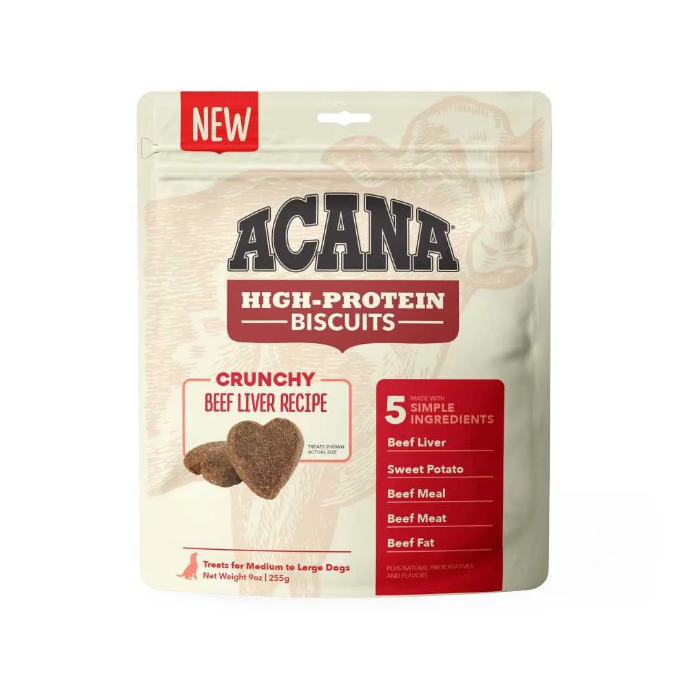 Acana Crunchy Monoprotein poslastice za pse - Goveđa jetra 100g