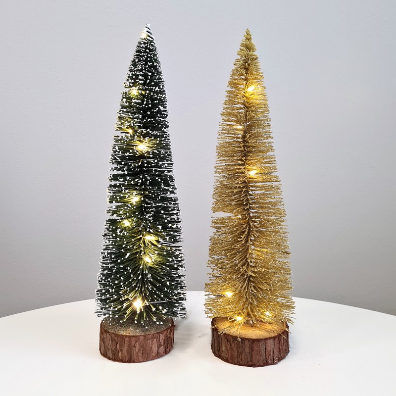 Novogodišnja dekoracija LED PINE TREE XM5178 - Green/Gold