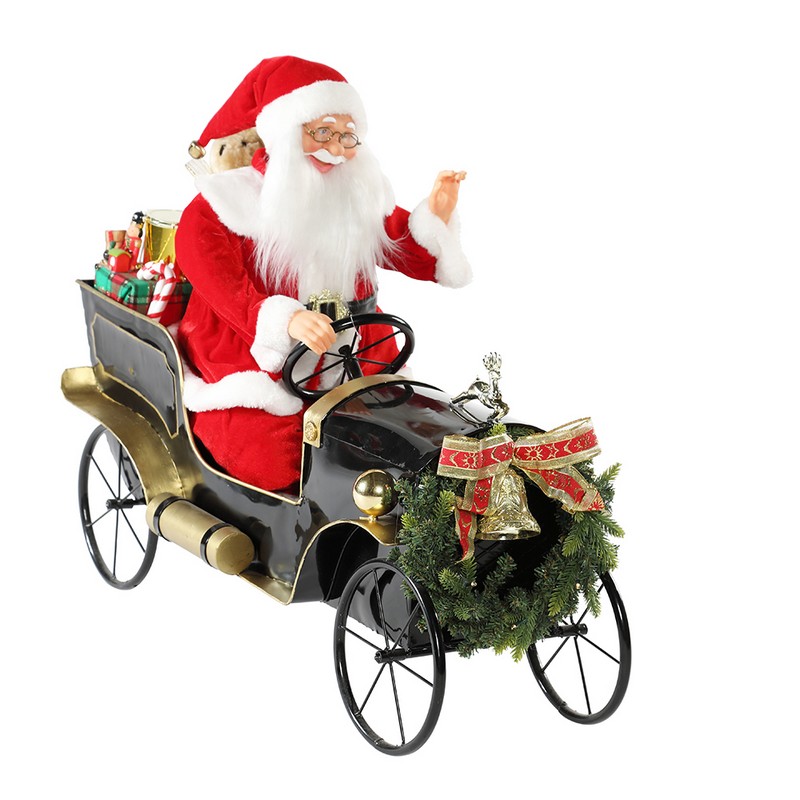 Christmas - Deda Mraz CAR 80cm TM-89034