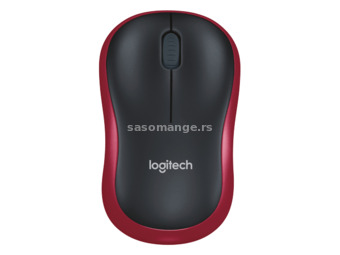 LOGITECH Bežični miš M185 (Crveno/Crni) USB nano prijemnik Optički 1000 DPI Alkalna baterija