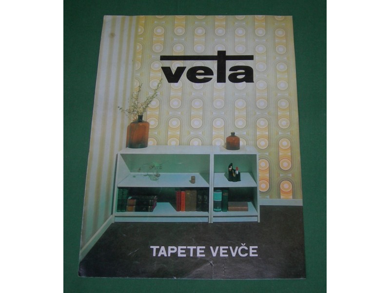 Stara novinska reklama Veta tapete, Vevče Ljubljana
