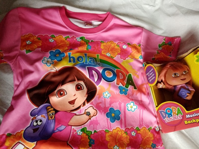 Lutka Dora nova i majica Dora za 8/10god