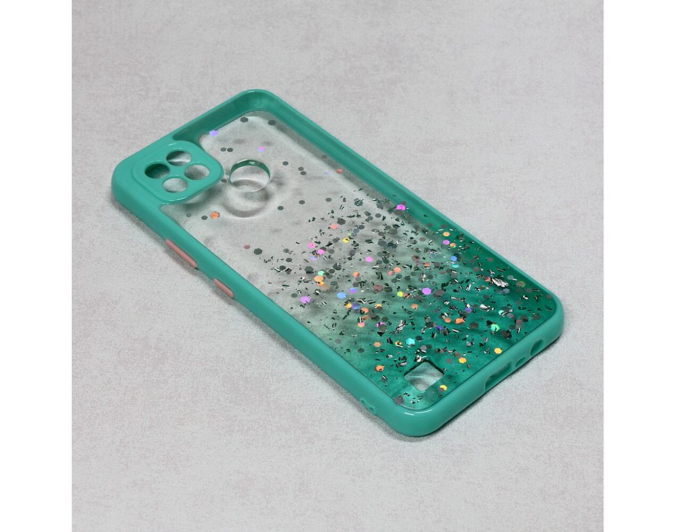 Futrola Frame Glitter - Realme C21 mint