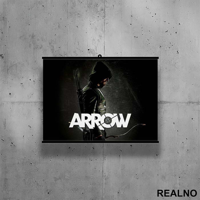 LOGO AND PORTRAIT - ARROW - POSTER SA NOSAČEM