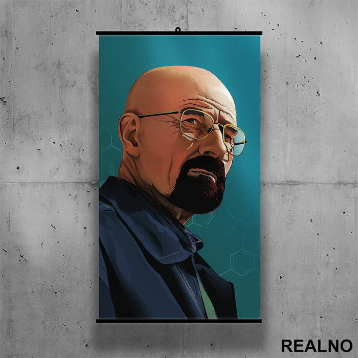 BLUE HEISENBERG - BREAKING BAD - POSTER SA NOSAČEM