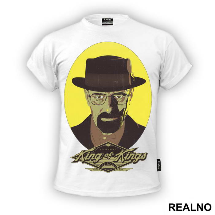 HEISENBERG KING OF KINGS YELLOW - BREAKING BAD - MAJICA