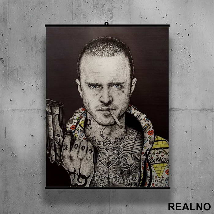 JESSE PINKMAN - DRAWING - BREAKING BAD - POSTER SA NOSAČEM