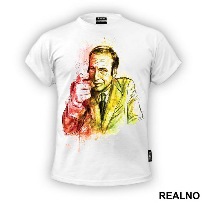 SAUL GOODMAN SPLASH - BREAKING BAD - MAJICA