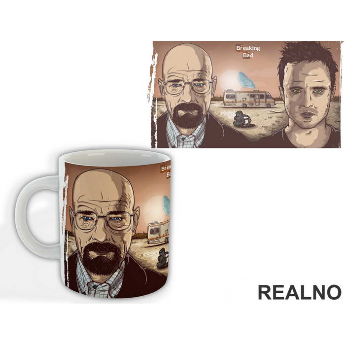 WALTER AND JESSE - BREAKING BAD - ŠOLJA