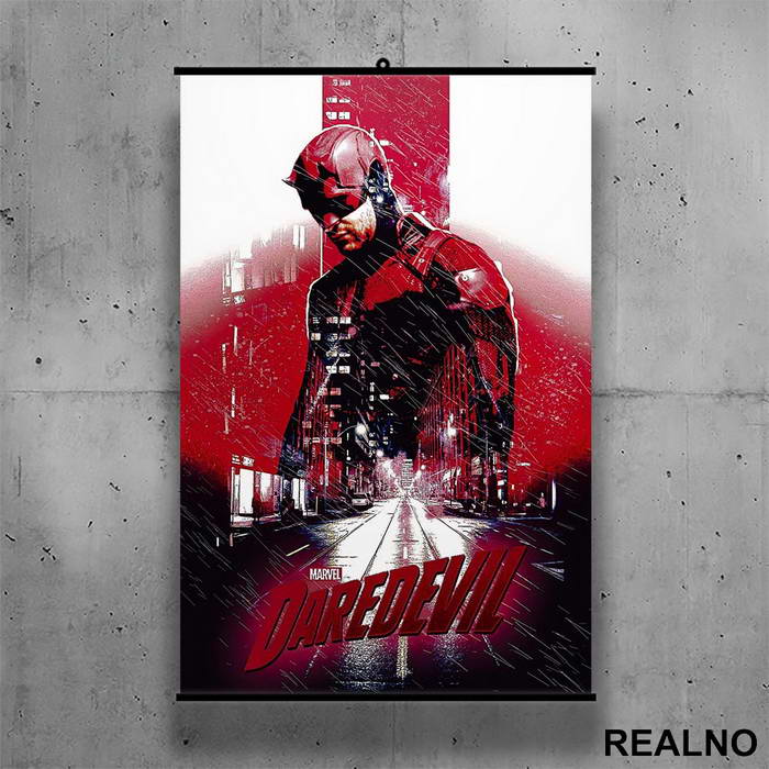 SCRATCHED - DAREDEVIL - POSTER SA NOSAČEM