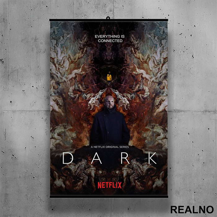 EVERYTHING IS CONNECTED - DARK - POSTER SA NOSAČEM