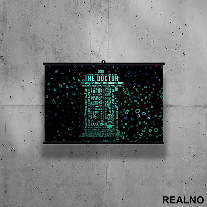 QUOTES - TARDIS - DOCTOR WHO - POSTER SA NOSAČEM