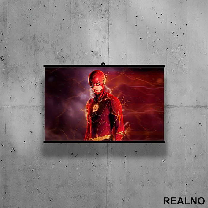 RED - THE FLASH - POSTER SA NOSAČEM