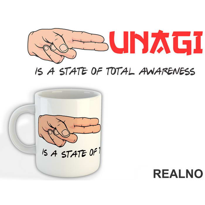 FINGERS UNAGI IS A STATE OF TOTAL AWARENESS - FRIENDS - PRIJATELJI - ŠOLJA