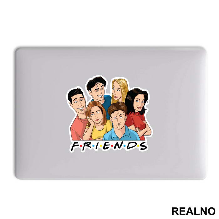 GROUP ILLUSTRATION - FRIENDS - PRIJATELJI - NALEPNICA