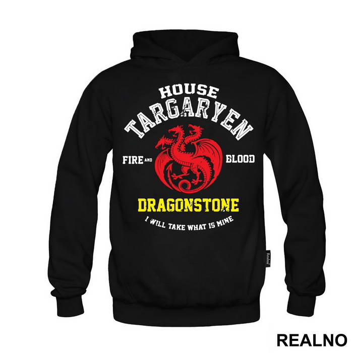 HOUSE TARGARYEN - I WILL TAKE WHAT IS MINE - WHITE, RED AND YELLOW - GAME OF THRONES - GOT - DUKS