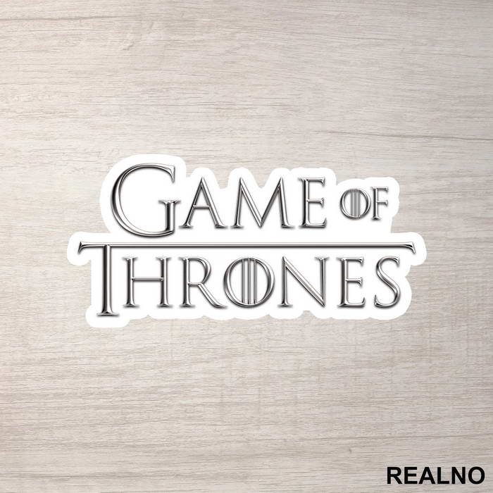 SERIES TITLE - GAME OF THRONES - NALEPNICA