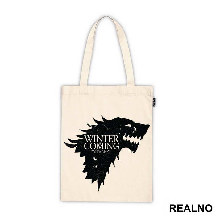 WINTER IS COMING BLACK DIRE WOLF SIGIL - HOUSE STARK - GAME OF THRONES - GOT - CEGER