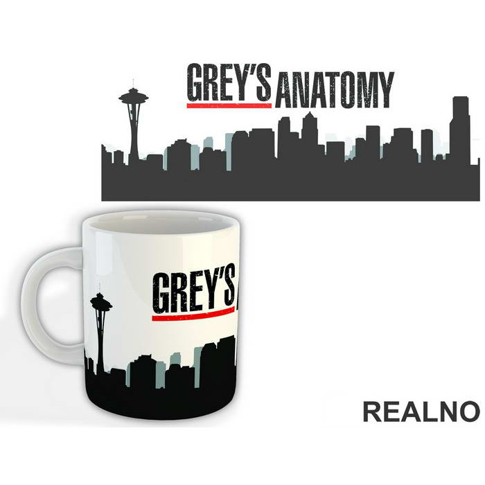 CITY LOGO - GREY'S ANATOMY - ŠOLJA