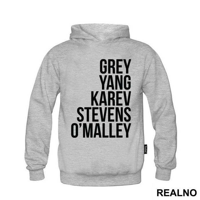 GREY YANG KAREV STEVENS O'MALLEY - GREY'S ANATOMY - DUKS