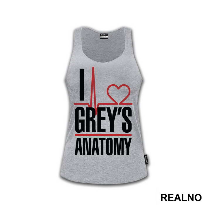 I LOVE - GREY'S ANATOMY - MAJICA