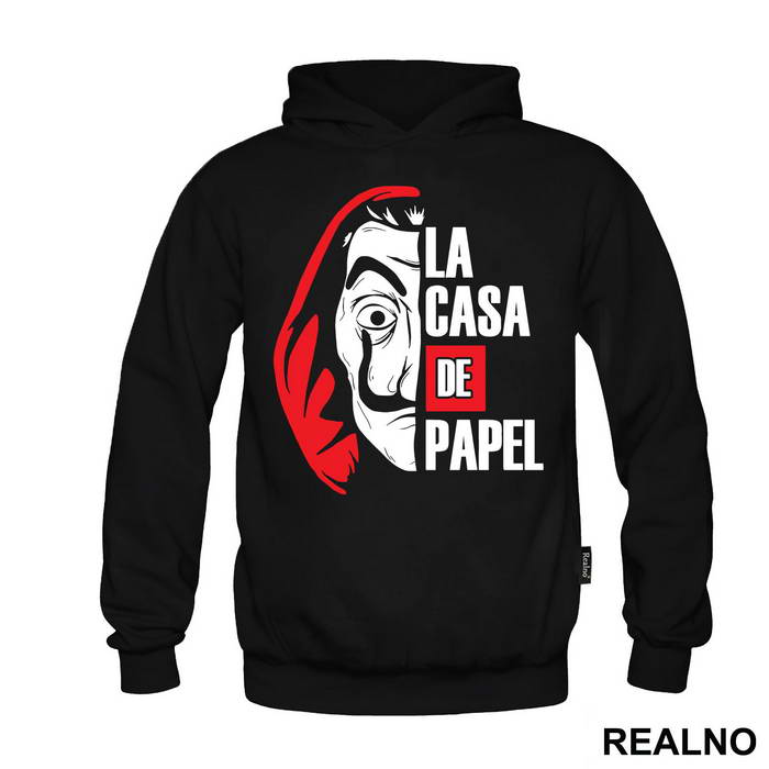 Half Mask Logo Text - La Casa de Papel - Money Heist - Duks