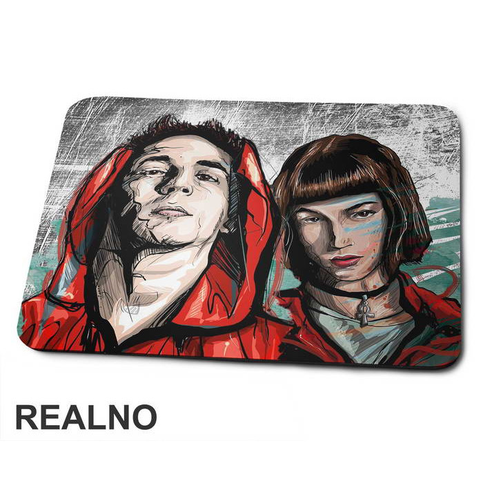 RIO AND TOKIO - TOKYO PAINT SPLASH - LA CASA DE PAPEL - MONEY HEIST - PODLOGA ZA MIŠ