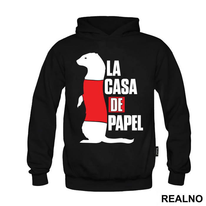 Sofia - Ferret - Standing - Text Logo - La Casa de Papel - Money Heist - Duks