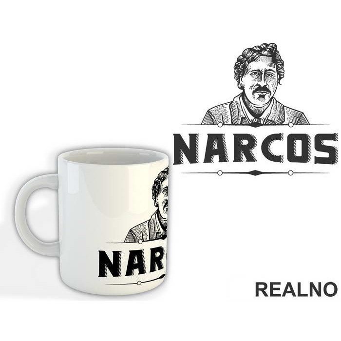 PABLO ESCOBAR PORTRAIT NARCOS - ŠOLJA