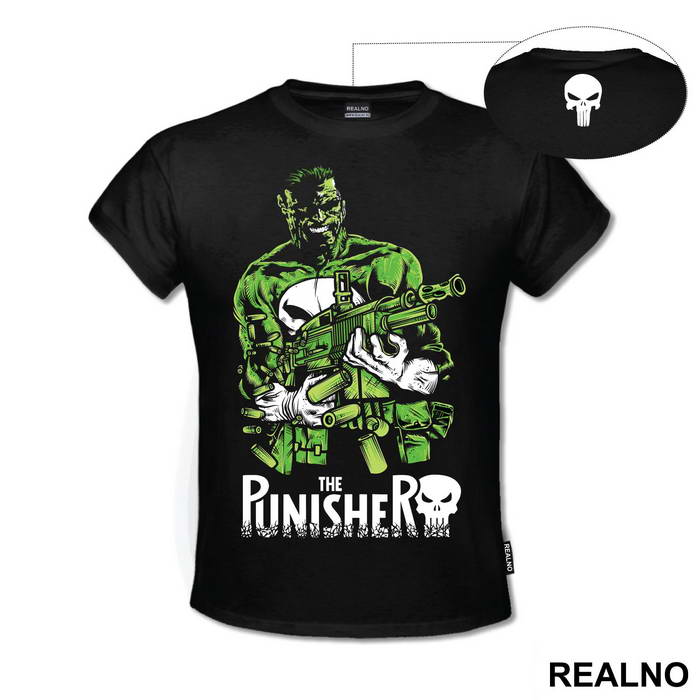 ALL GREEN - PUNISHER - MAJICA