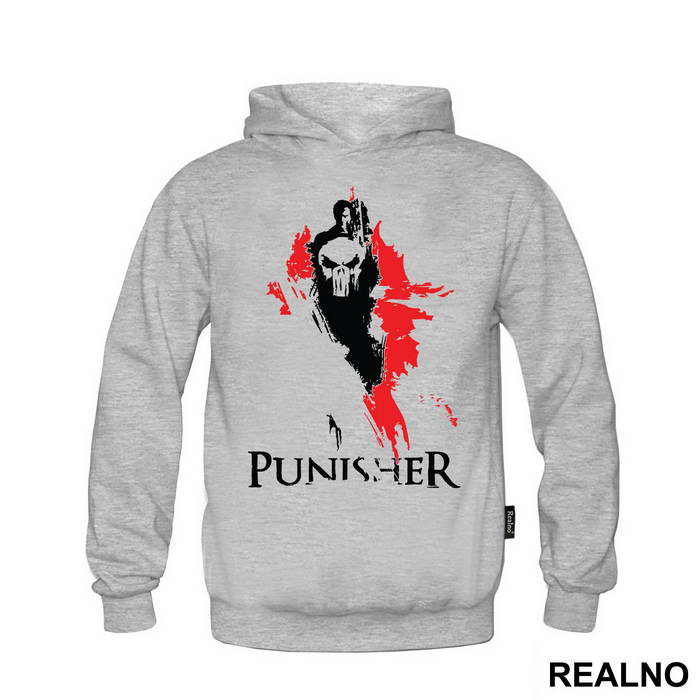 BLACK AND RED SPLATTER - PUNISHER - DUKS