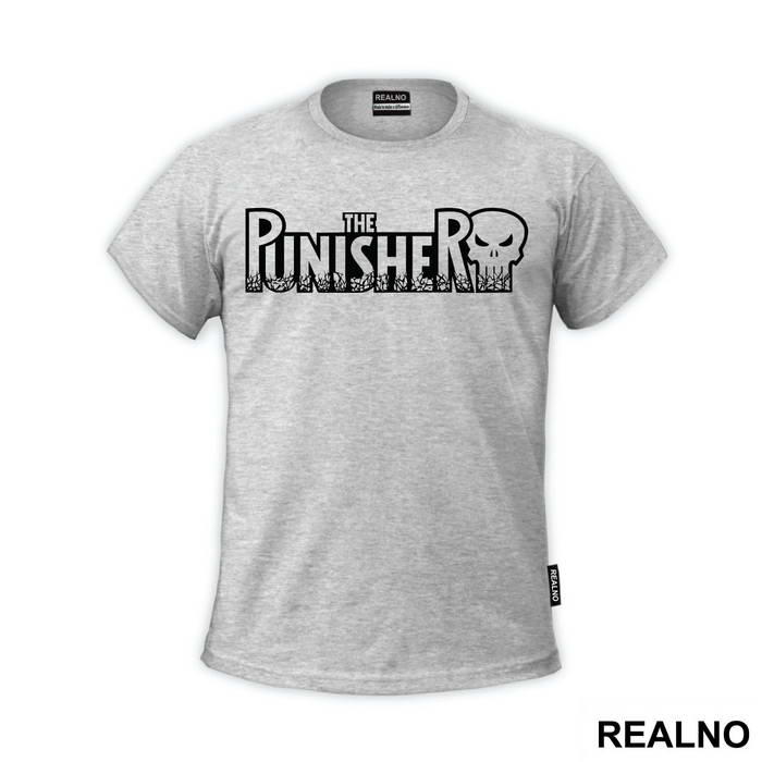 COMIC BOOK TITLE LOGO - PUNISHER - MAJICA