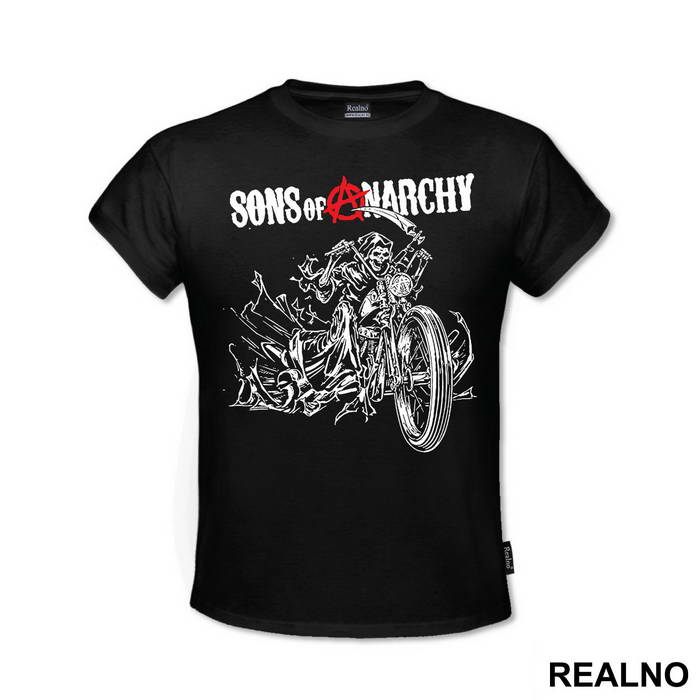 REAPER, MOTOR AND LOGO - SONS OF ANARCHY - SOA - MAJICA