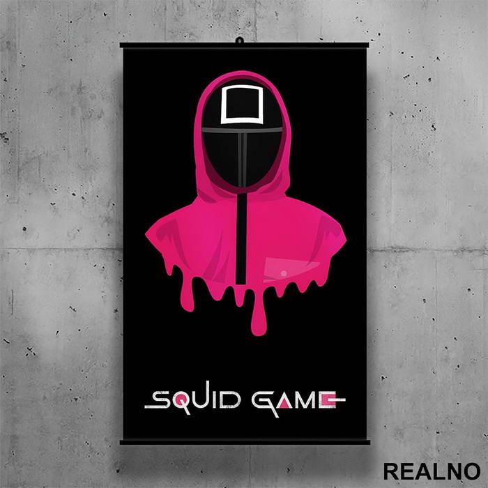 SQUARE GUARD AND LOGO - SQUID GAME - POSTER SA NOSAČEM