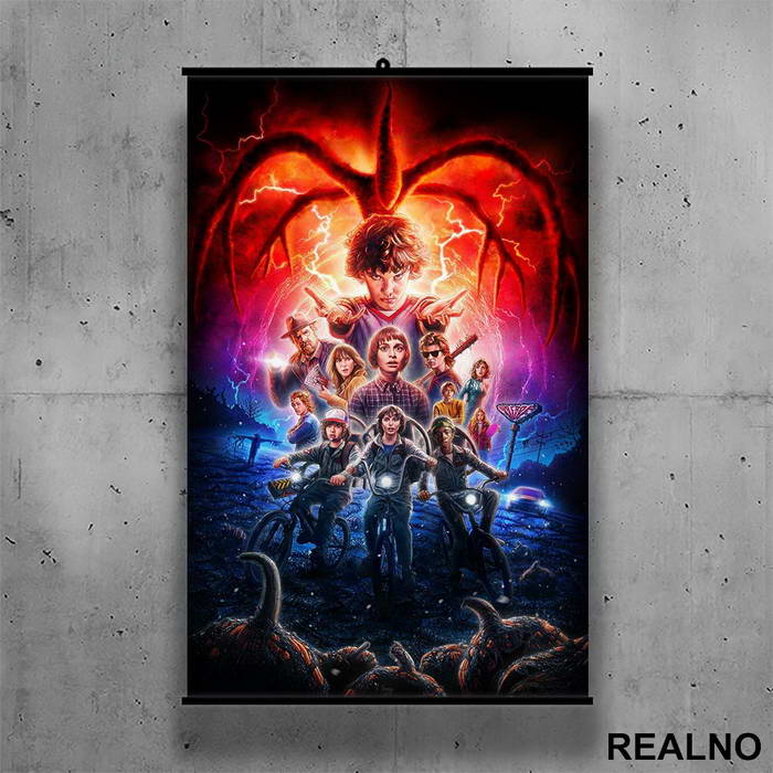 COLORS - STRANGER THINGS - POSTER SA NOSAČEM