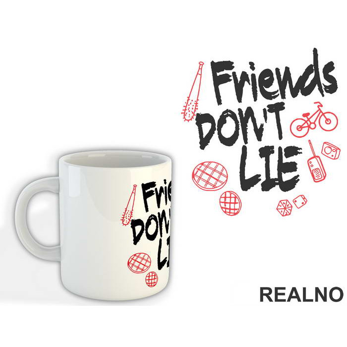 FRIENDS DON'T LIE - STRANGER THINGS - ŠOLJA