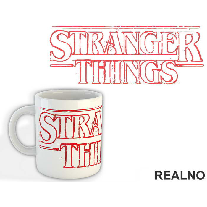 RED LOGO - STRANGER THINGS - ŠOLJA