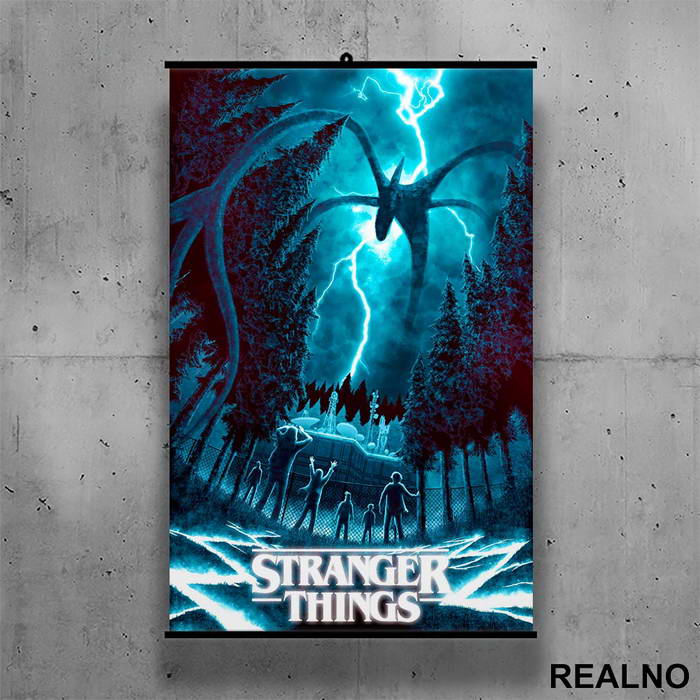 THE MIND FLYER - STRANGER THINGS - POSTER SA NOSAČEM