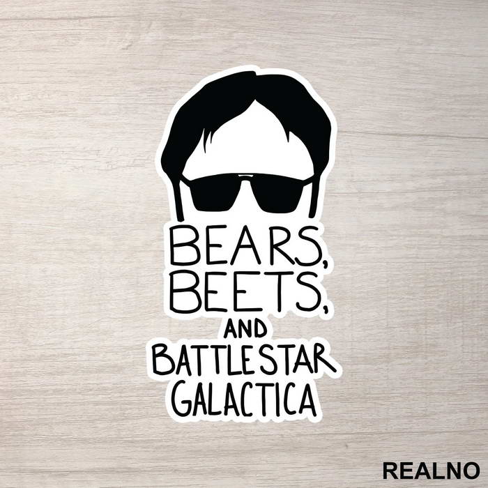 BEARS, BEETS, AND BATTLESTAR GALACTICA - THE OFFICE - NALEPNICA