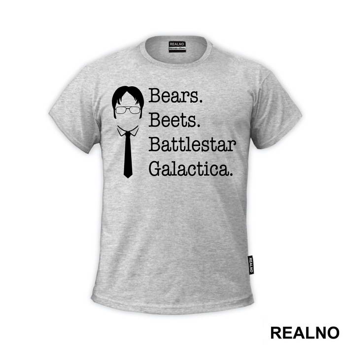 HEAD OUTLINE - BEARD BEETS BATTLESTAR GALACTICA - THE OFFICE - MAJICA