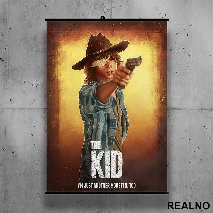 CARL - THE KID - THE WALKING DEAD - POSTER SA NOSAČEM