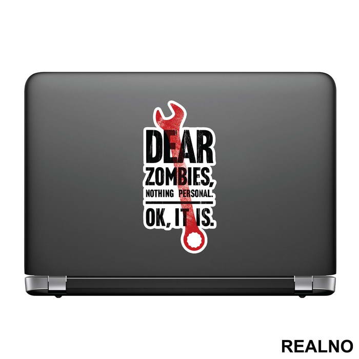 DEAR ZOMBIES NOTHING PERSONAL - THE WALKING DEAD - NALEPNICA