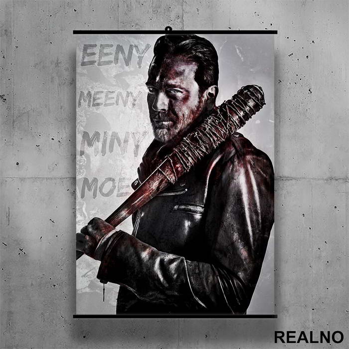 EENY MEENY MINY MOE - THE WALKING DEAD - POSTER SA NOSAČEM