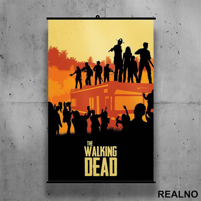 ORANGE DRAWING - THE WALKING DEAD - POSTER SA NOSAČEM