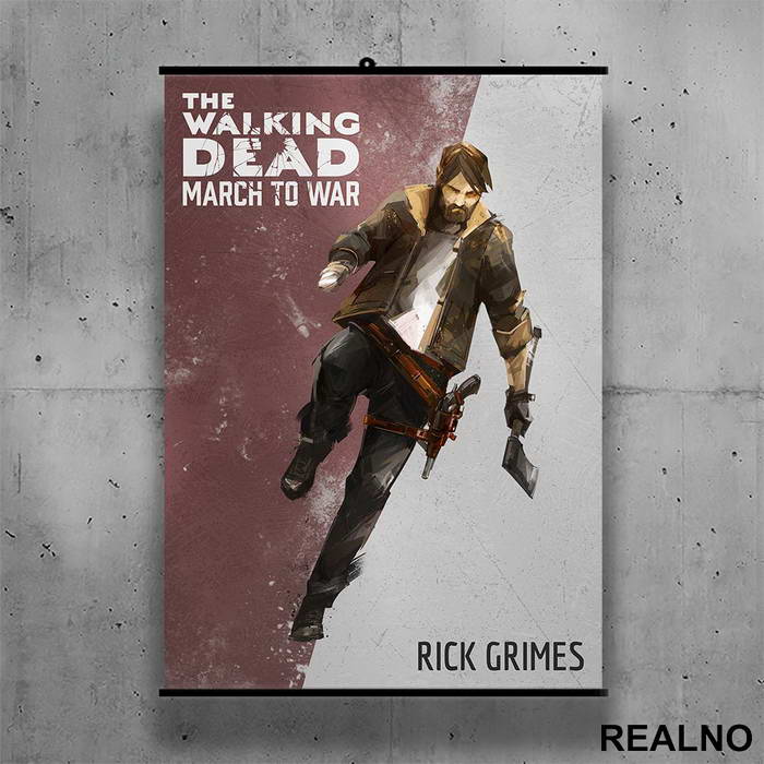 RICK - THE WALKING DEAD - POSTER SA NOSAČEM