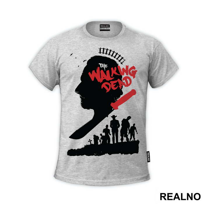 RICK GRIMES SILHOUETTE - THE WALKING DEAD - MAJICA