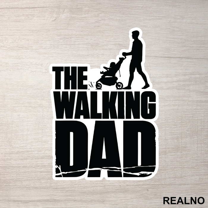 THE WALKING DAD - THE WALKING DEAD - NALEPNICA